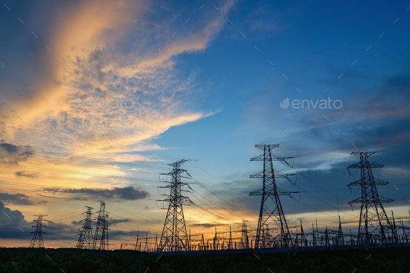 pylon Stock Photo by liufuyu | PhotoDune