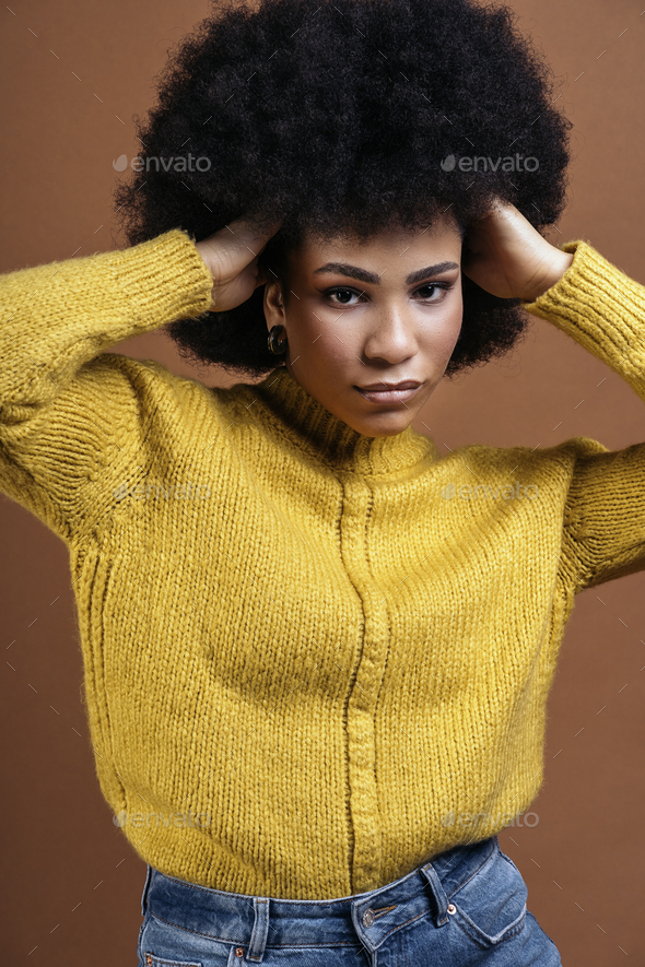 Cool Afro Girl Portrait Stock Photo by nunezimage | PhotoDune