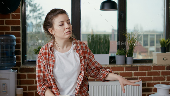 Young woman explaining drawing technique to students Stock Photo by DC ...