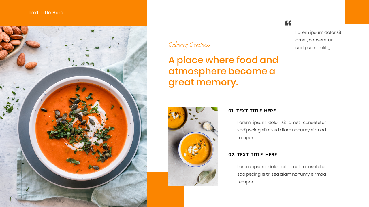 Culinary – Food Restaurant PowerPoint Template, Presentation Templates