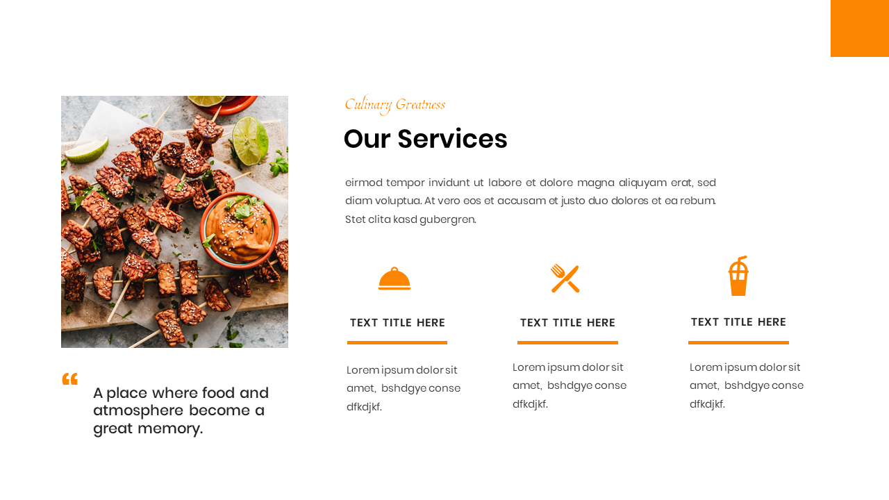 Culinary – Food Restaurant PowerPoint Template, Presentation Templates