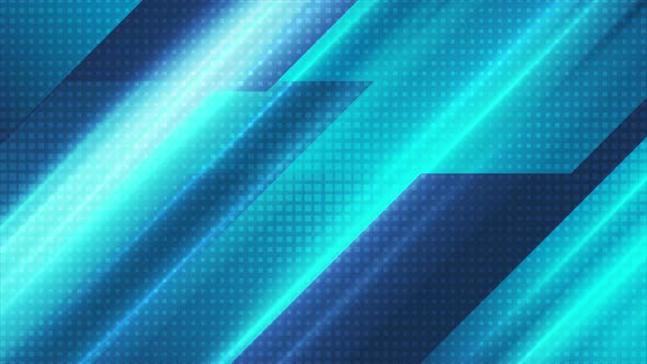 Bright Blue Abstract Technology Stripes, Motion Graphics | VideoHive
