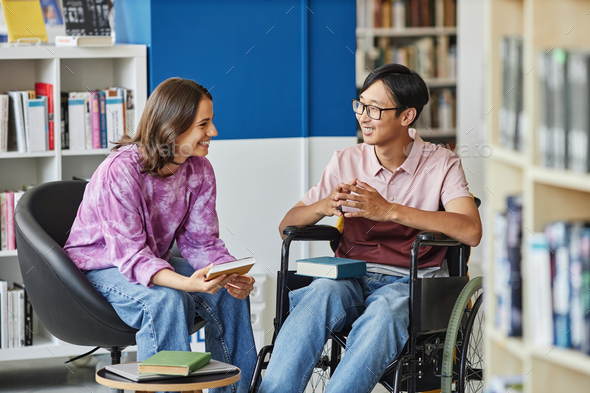 Student with Disability in College Stock Photo by seventyfourimages