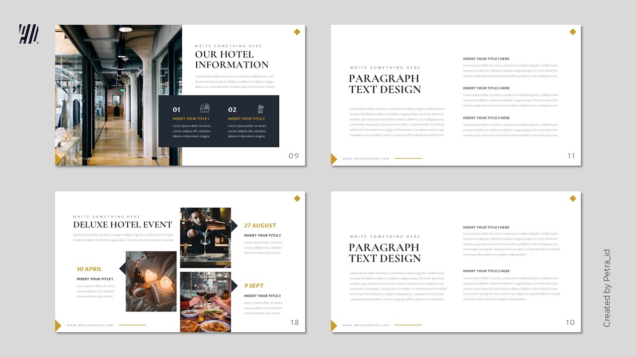 Deluxe - Hotel & Multipurpose PowerPoint Template, Presentation Templates