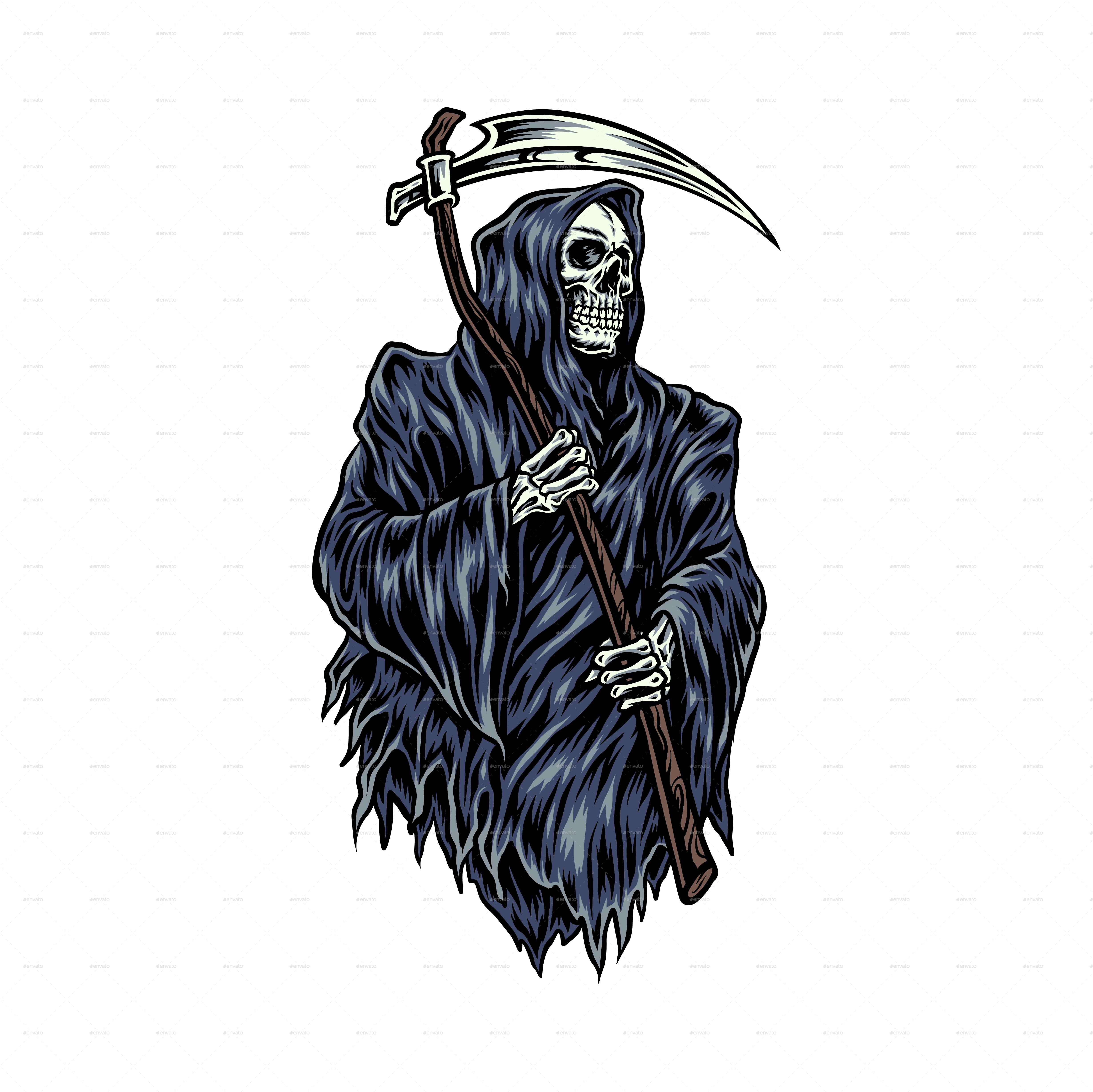 Grim Reaper Vector Art, Vectors | GraphicRiver