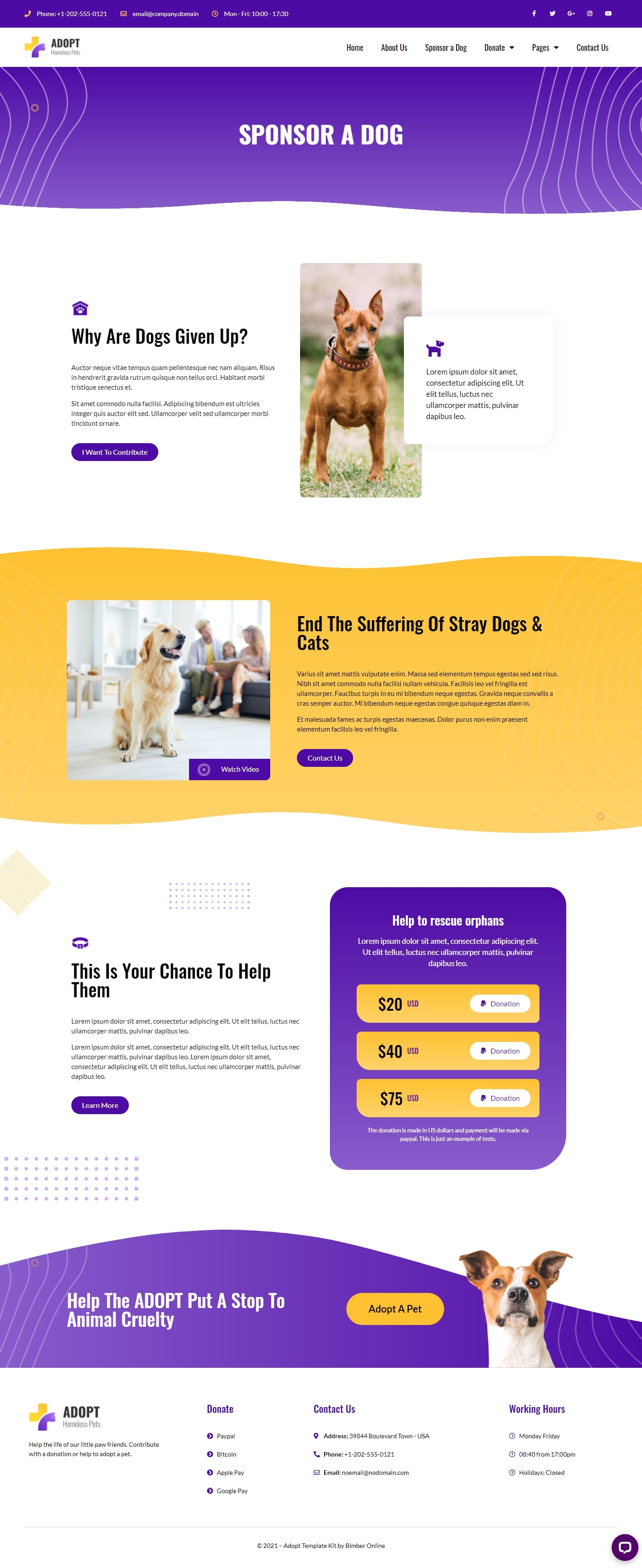 Adopt - Adoption Service & Charity Elementor Template Kit by BimberOnline