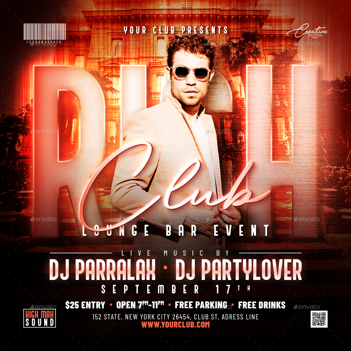 Rich Party Flyer, Print Templates | GraphicRiver