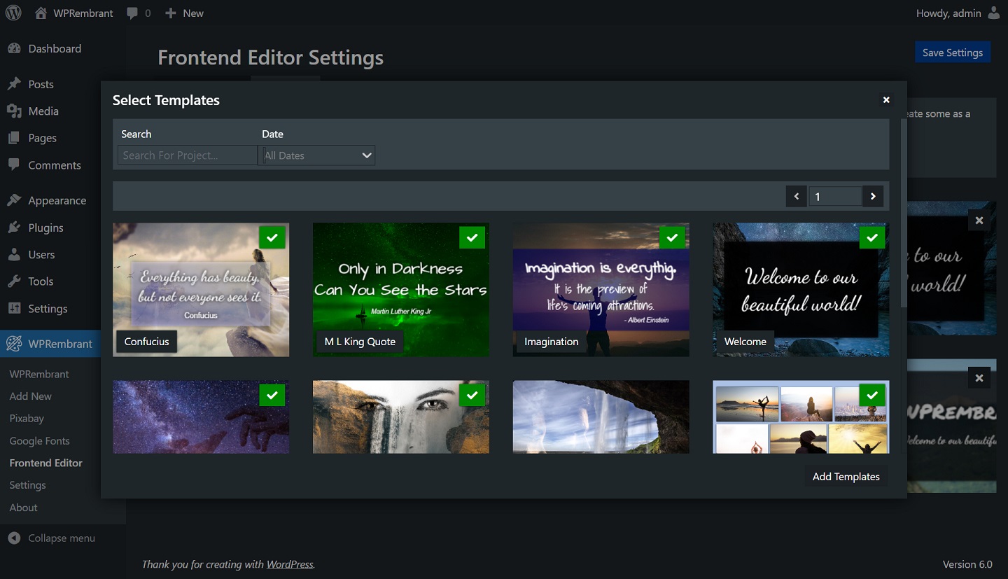 WPRembrant Frontend Editor Addon by andrasweb | CodeCanyon