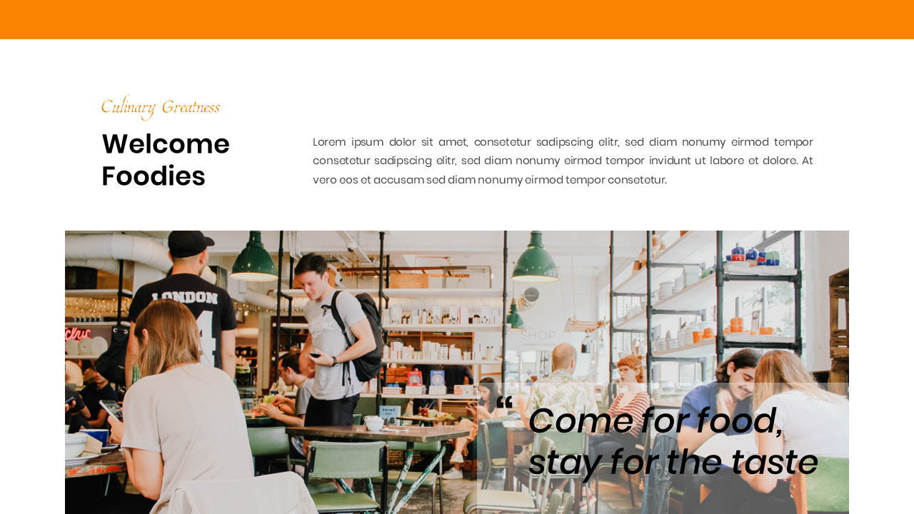 Culinary – Food Restaurant Google Slide Template, Presentation Templates