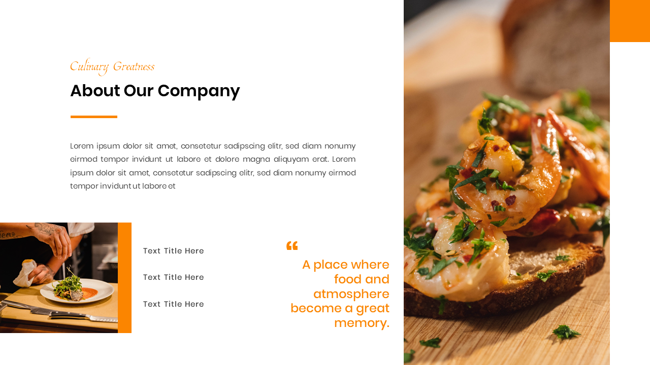 Culinary – Food Restaurant Google Slide Template, Presentation Templates