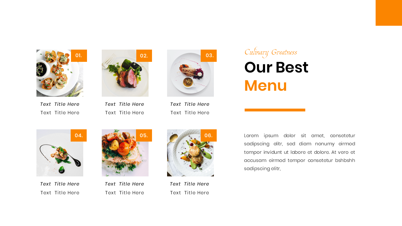 Culinary – Food Restaurant Google Slide Template, Presentation Templates