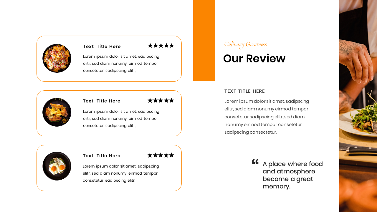 Culinary – Food Restaurant Google Slide Template, Presentation Templates