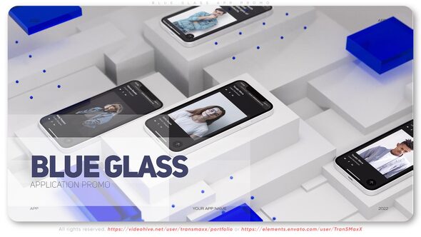 Blue Glass App Promo, After Effects Project Files | VideoHive