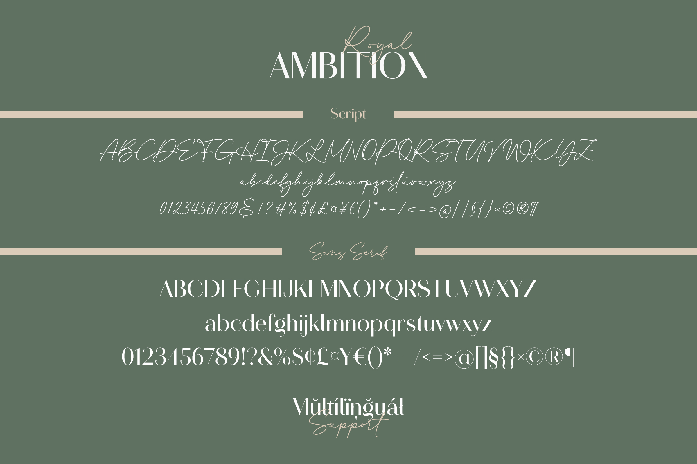 Royal Ambition - Font Duo, Fonts | GraphicRiver