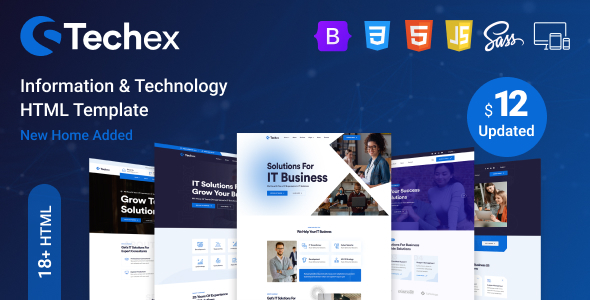 Techex - Information & Technology HTML Template by RRdevs | ThemeForest