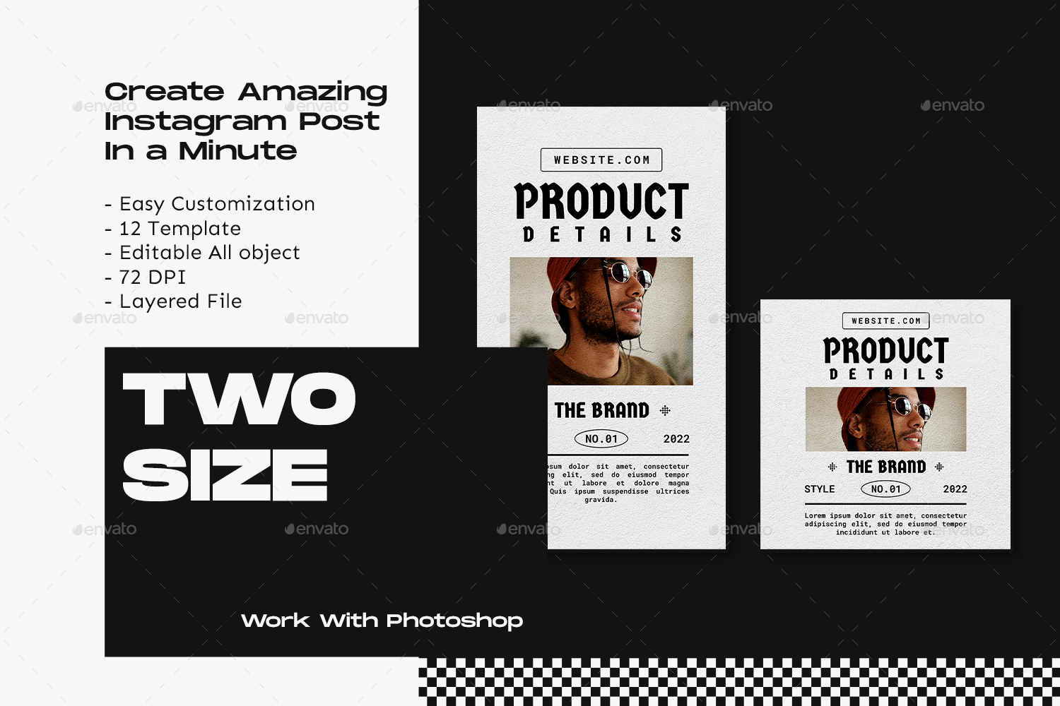 Faller Streetwear Instagram Template, Web Elements | GraphicRiver