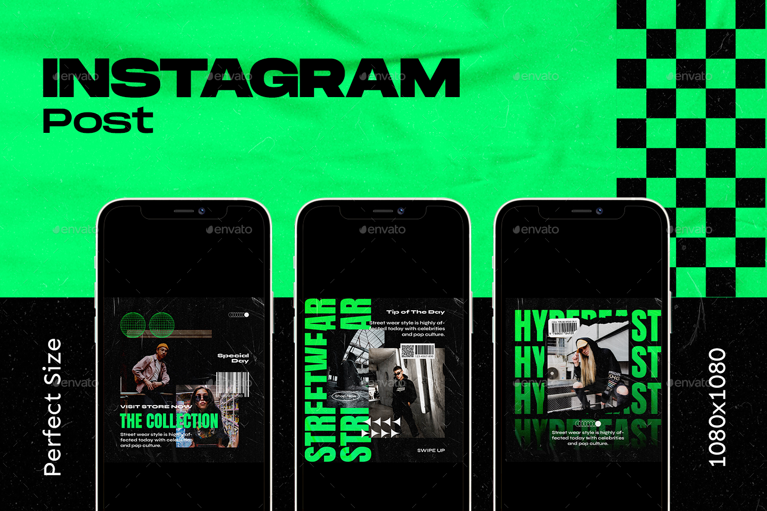 Sentrix Streetwear Instagram Template, Web Elements | GraphicRiver