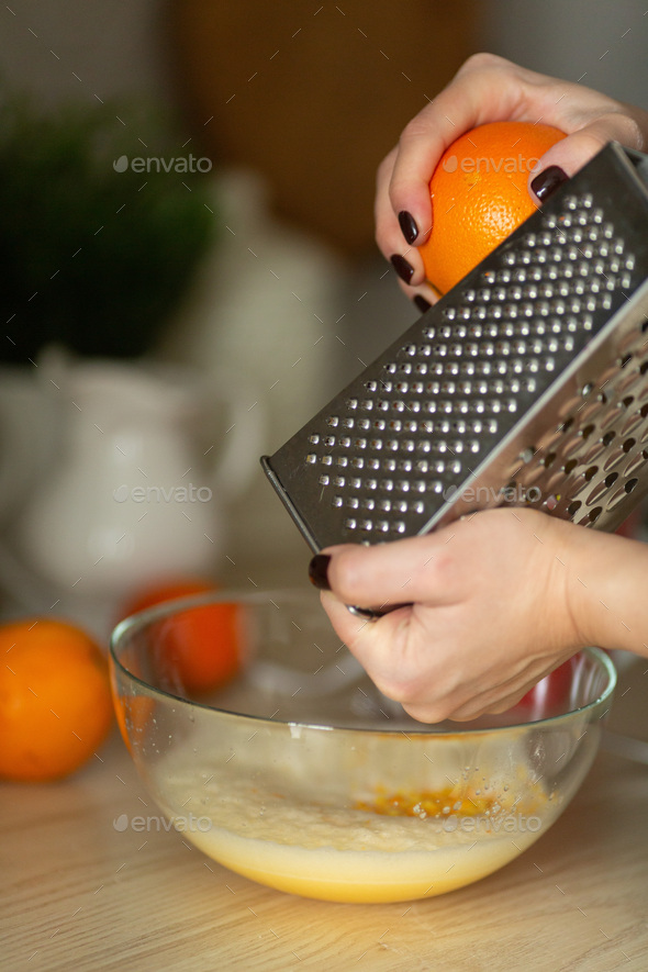 Women's Hands Rub Orange Peel Stock Photo by natalya_ugr | PhotoDune