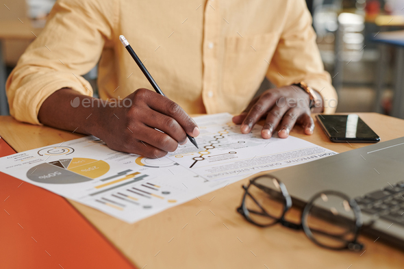 Editing chart at table Stock Photo by Media_photos | PhotoDune