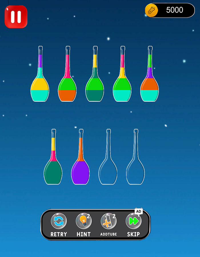Water Sort - Color Sorting Complete Unity Source Code by MarkhorStudio