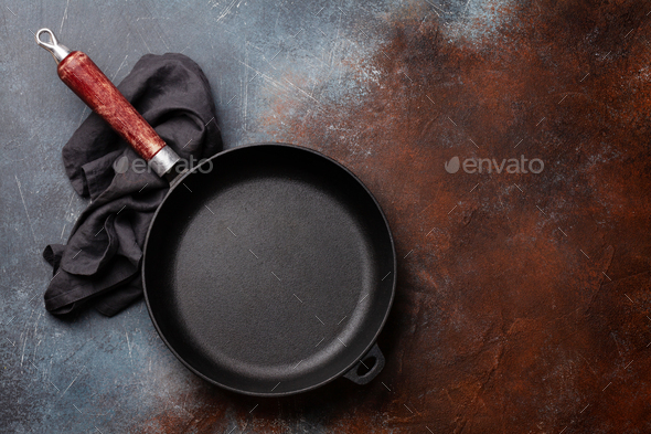 Empty frying pan Stock Photo by karandaev | PhotoDune