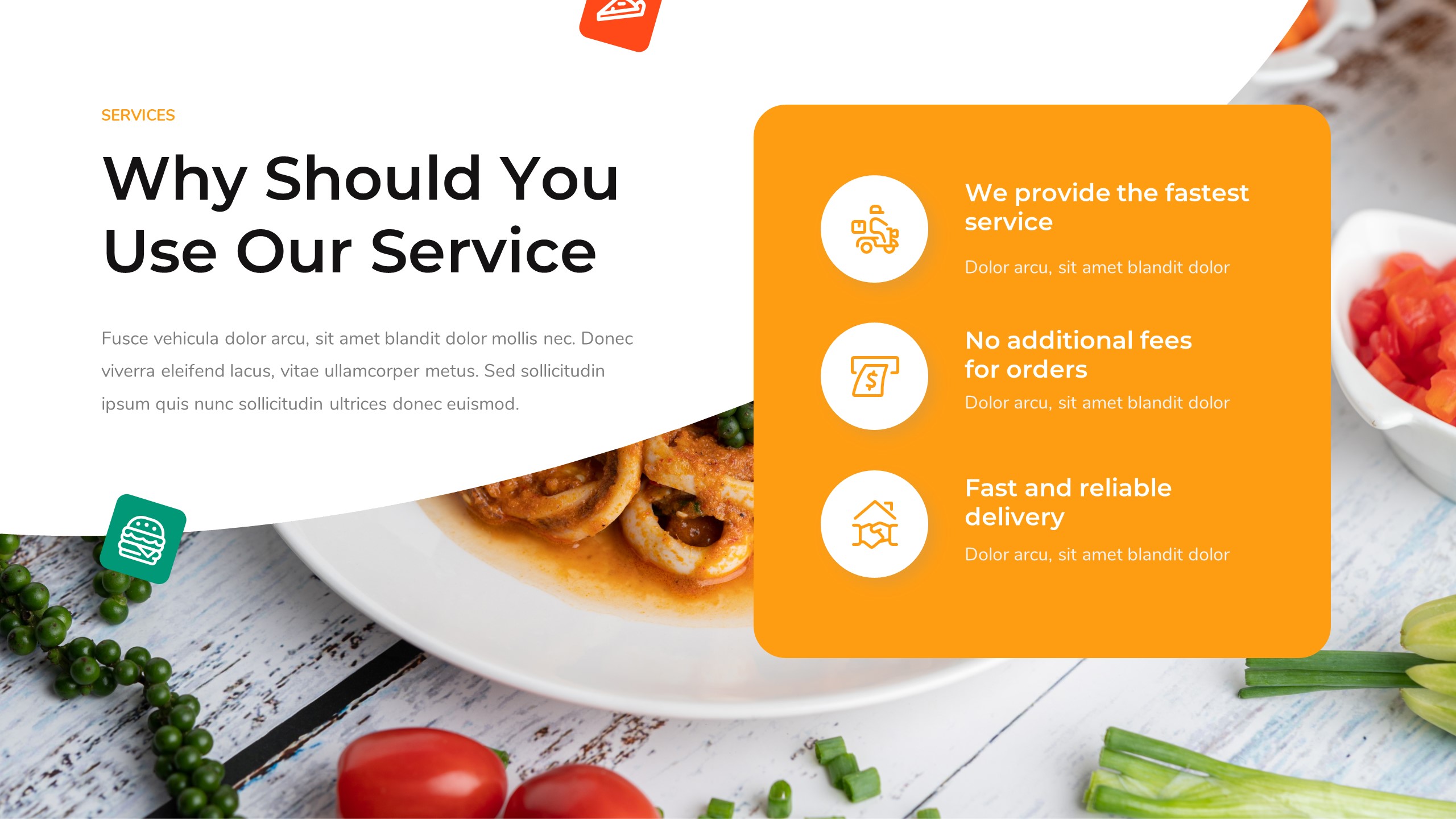 GASSFOOD - Food Delivery Powerpoint Template, Presentation Templates