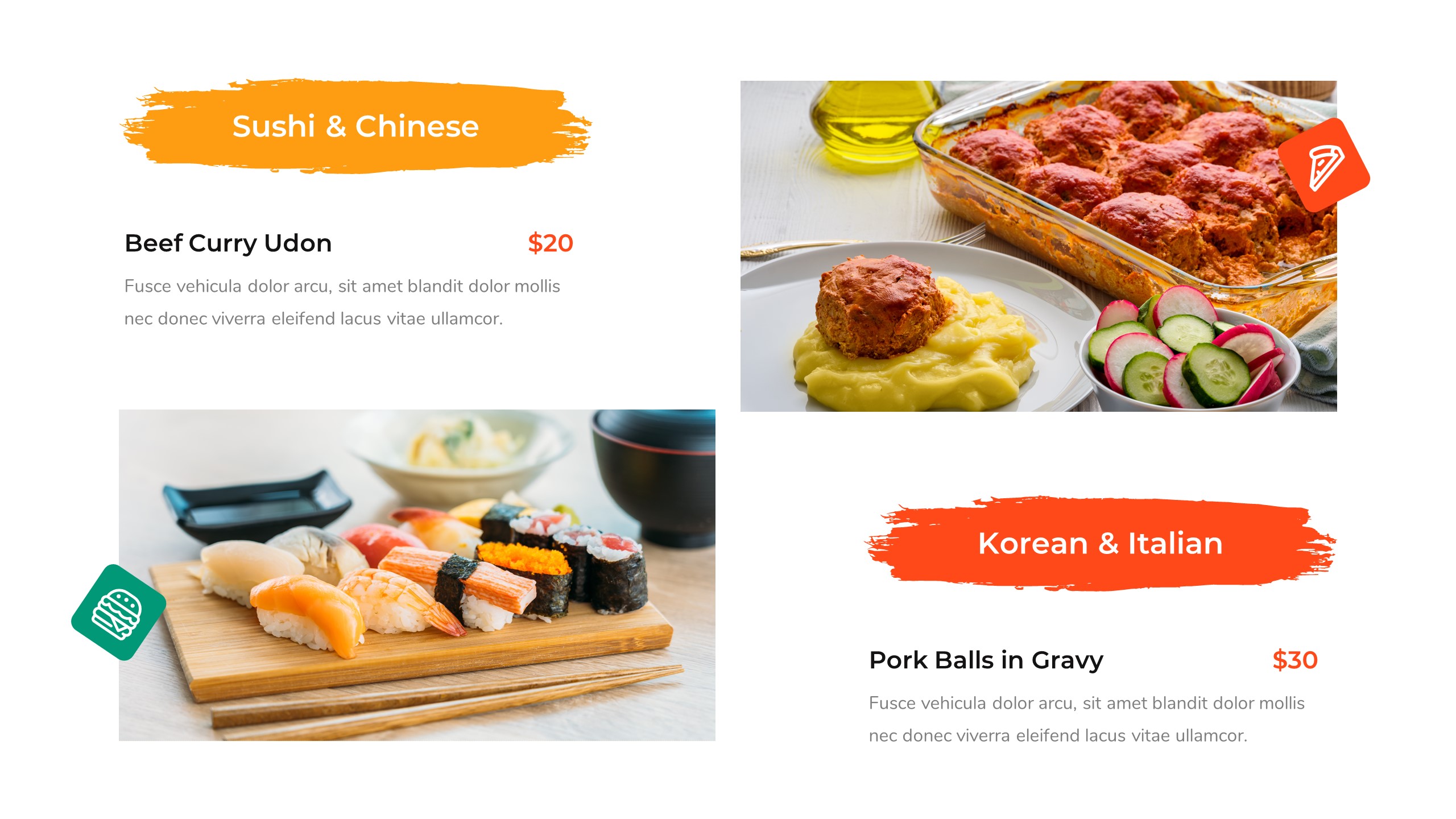 GASSFOOD - Food Delivery Powerpoint Template, Presentation Templates