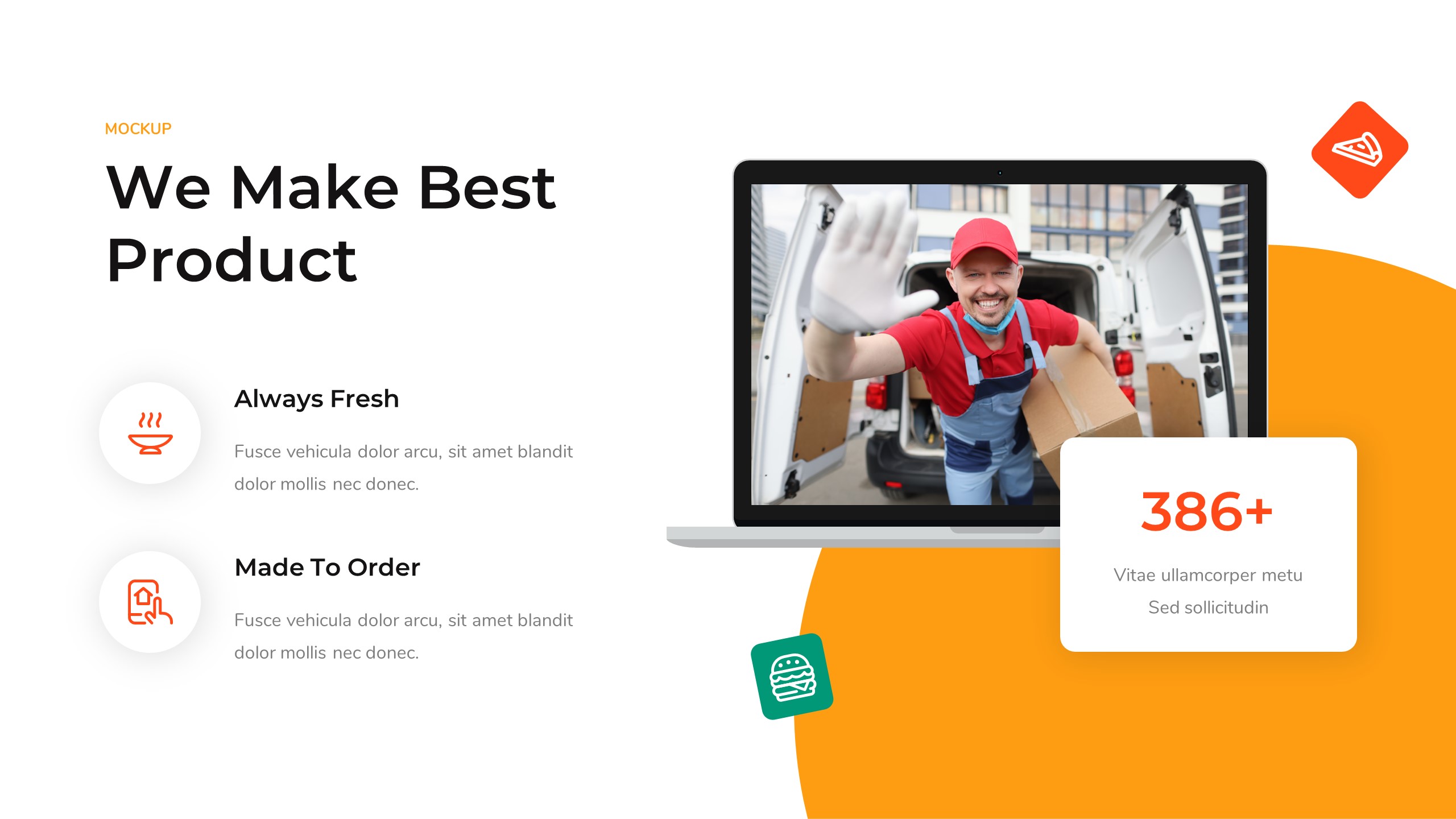 GASSFOOD - Food Delivery Powerpoint Template, Presentation Templates