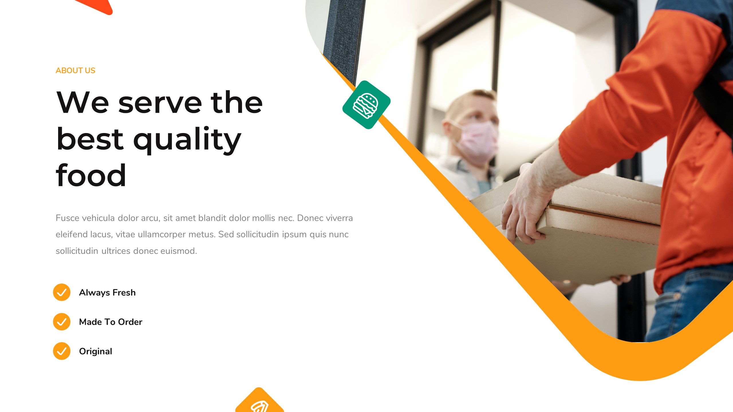 GASSFOOD - Food Delivery Powerpoint Template, Presentation Templates