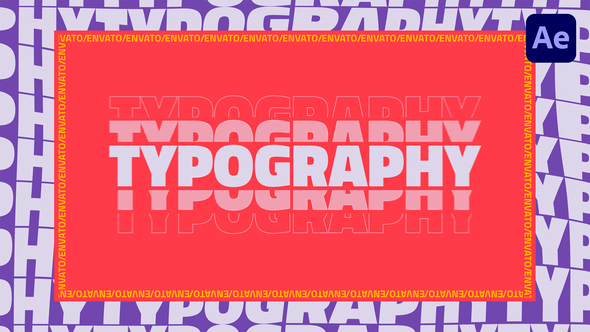 Stomp Typography Intro, After Effects Project Files | VideoHive