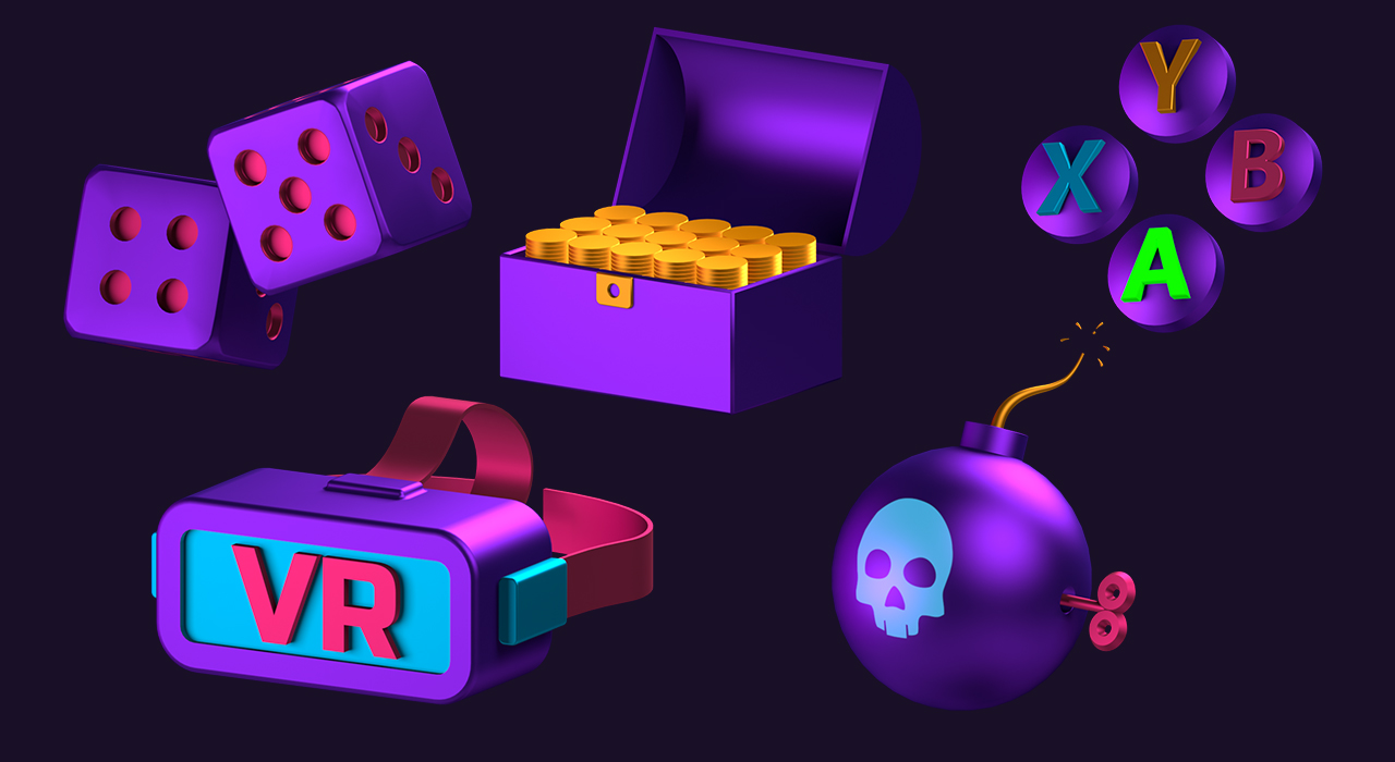 Virtual Reality & Gaming Icons 3D Models for Element 3D & Cinema 4D by ...