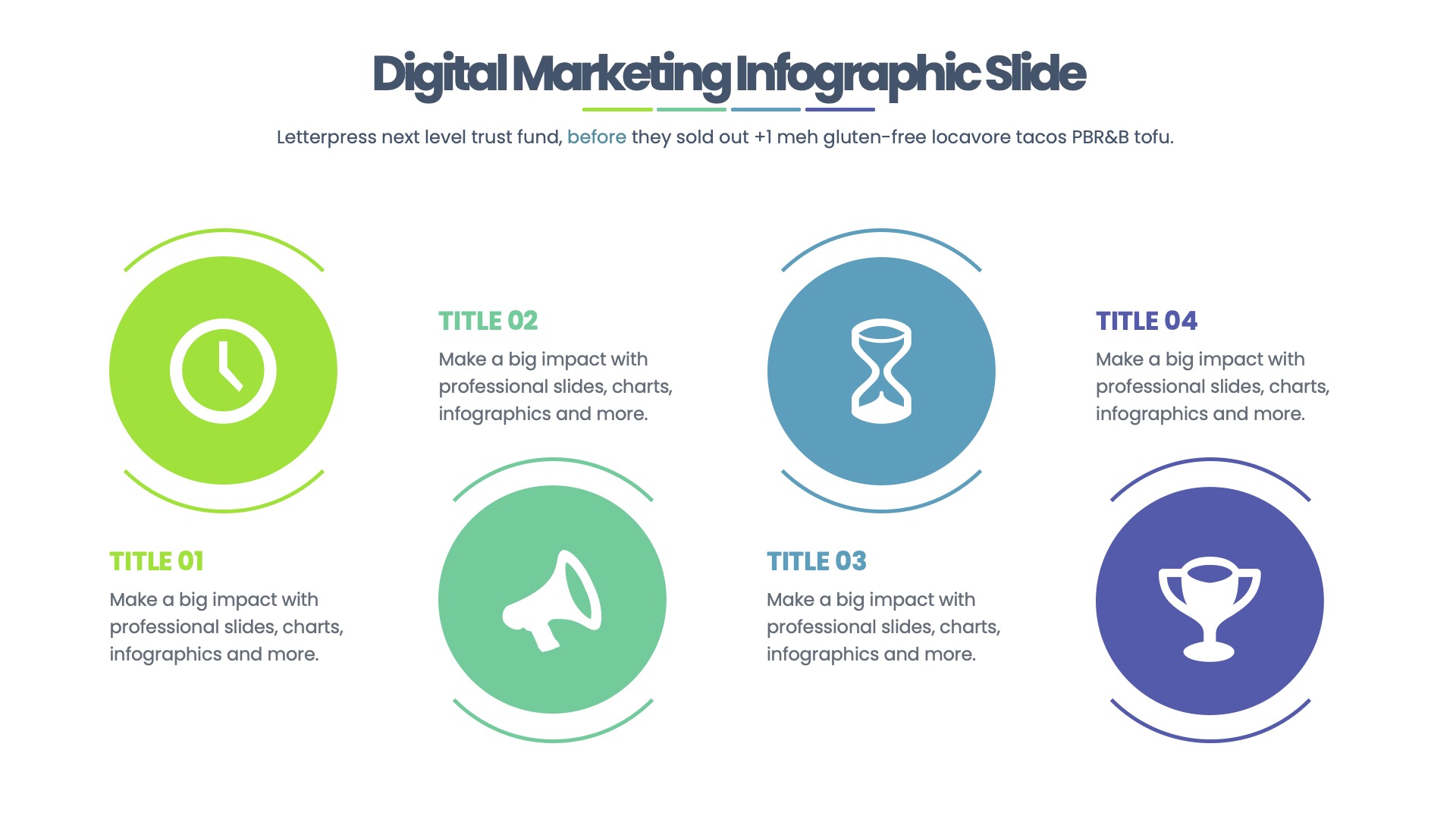 Digital Marketing - Keynote Infographics Slides, Presentation Templates