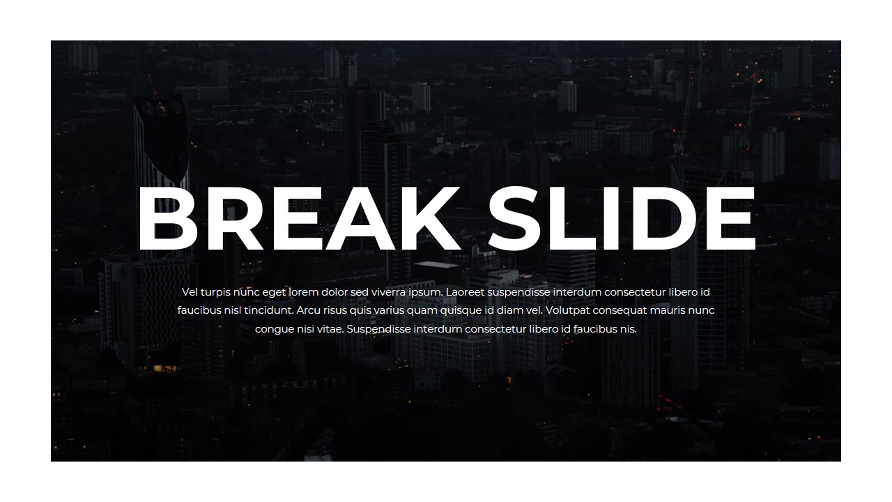 Gegel - Black Orange Strategy Business Presentation, Presentation Templates