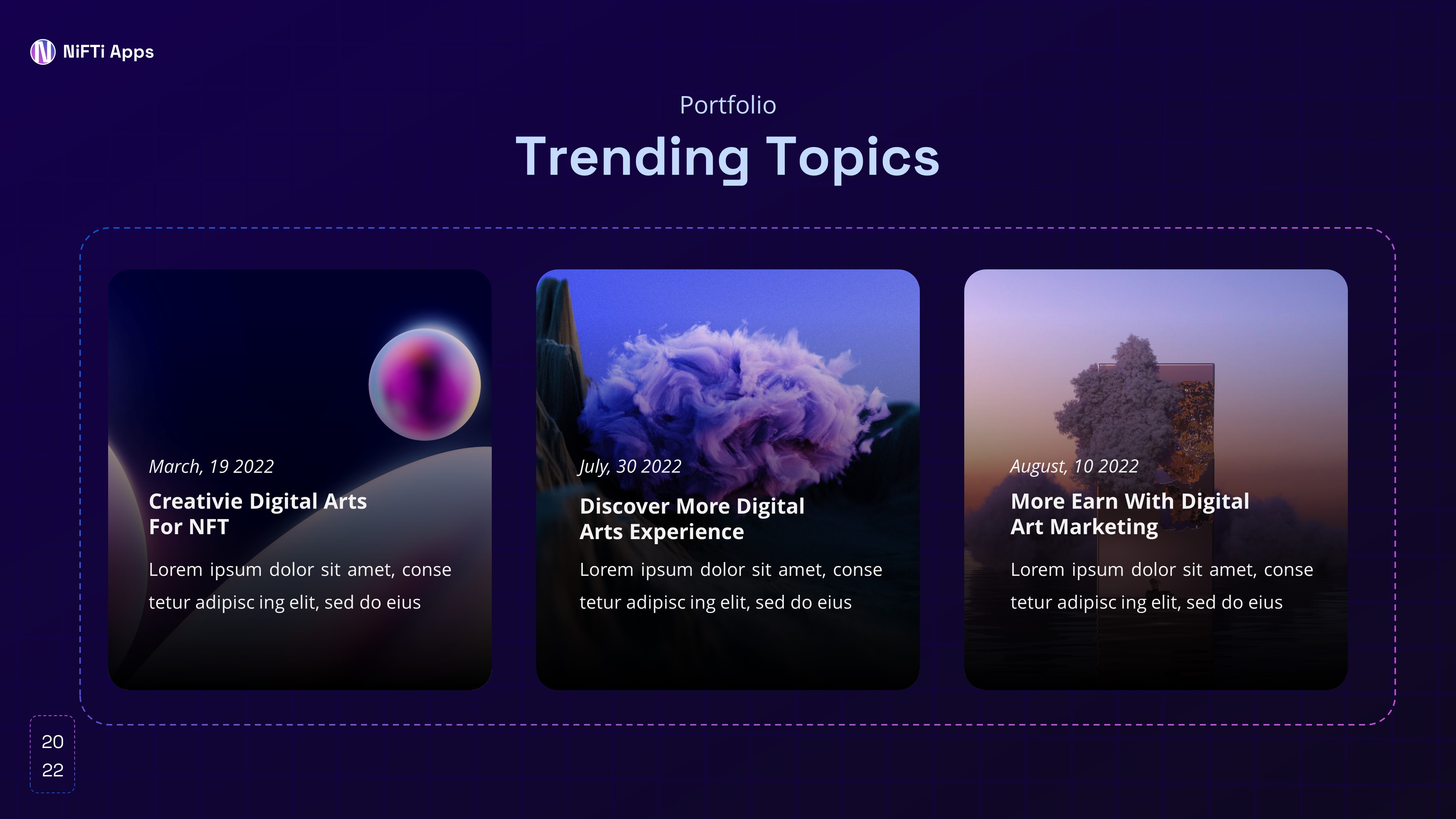 NiFTi App - NFT Mobile App & SAAS Powerpoint Template, Presentation ...
