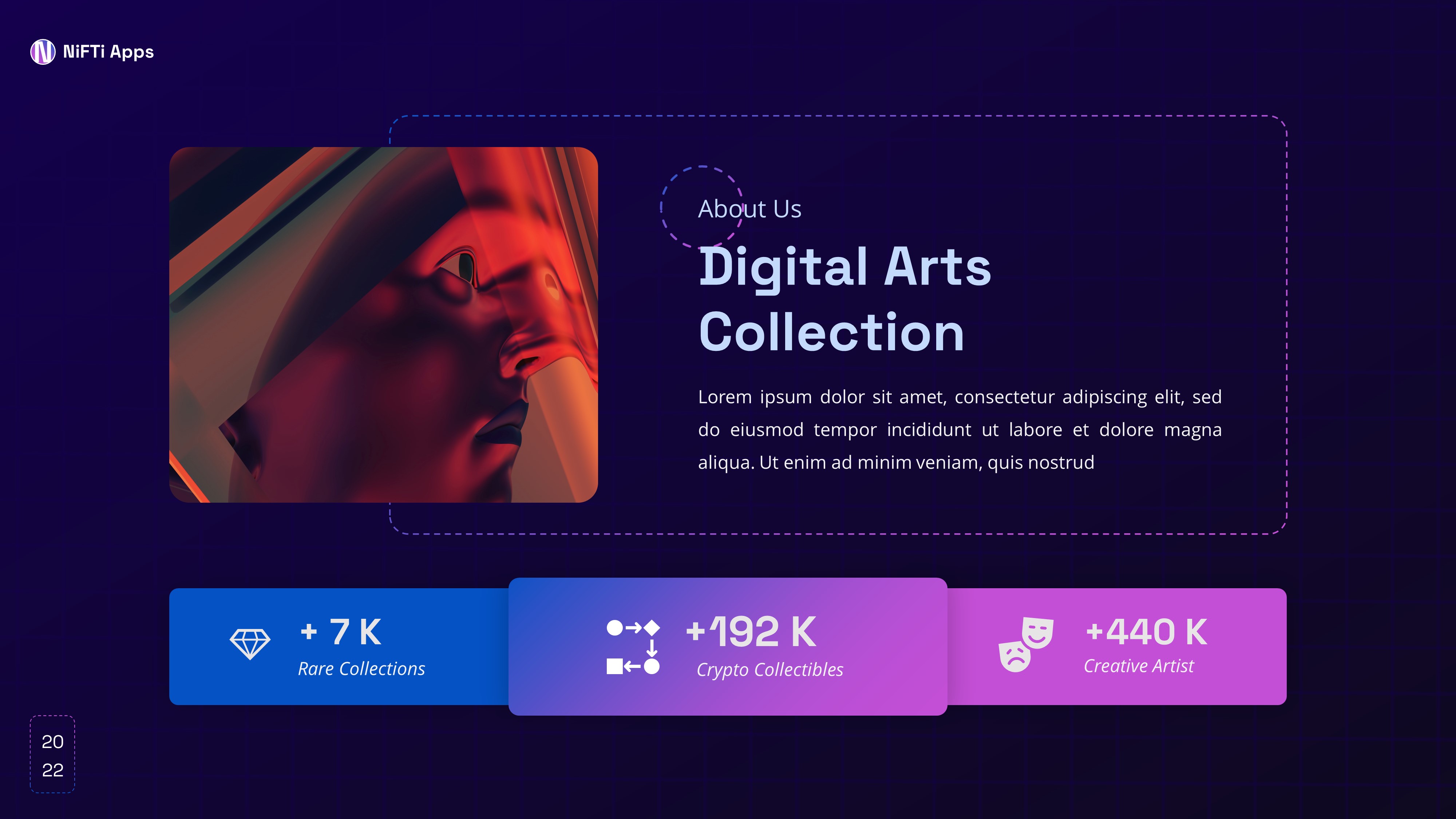 NiFTi App - NFT Mobile App & SAAS Powerpoint Template, Presentation ...