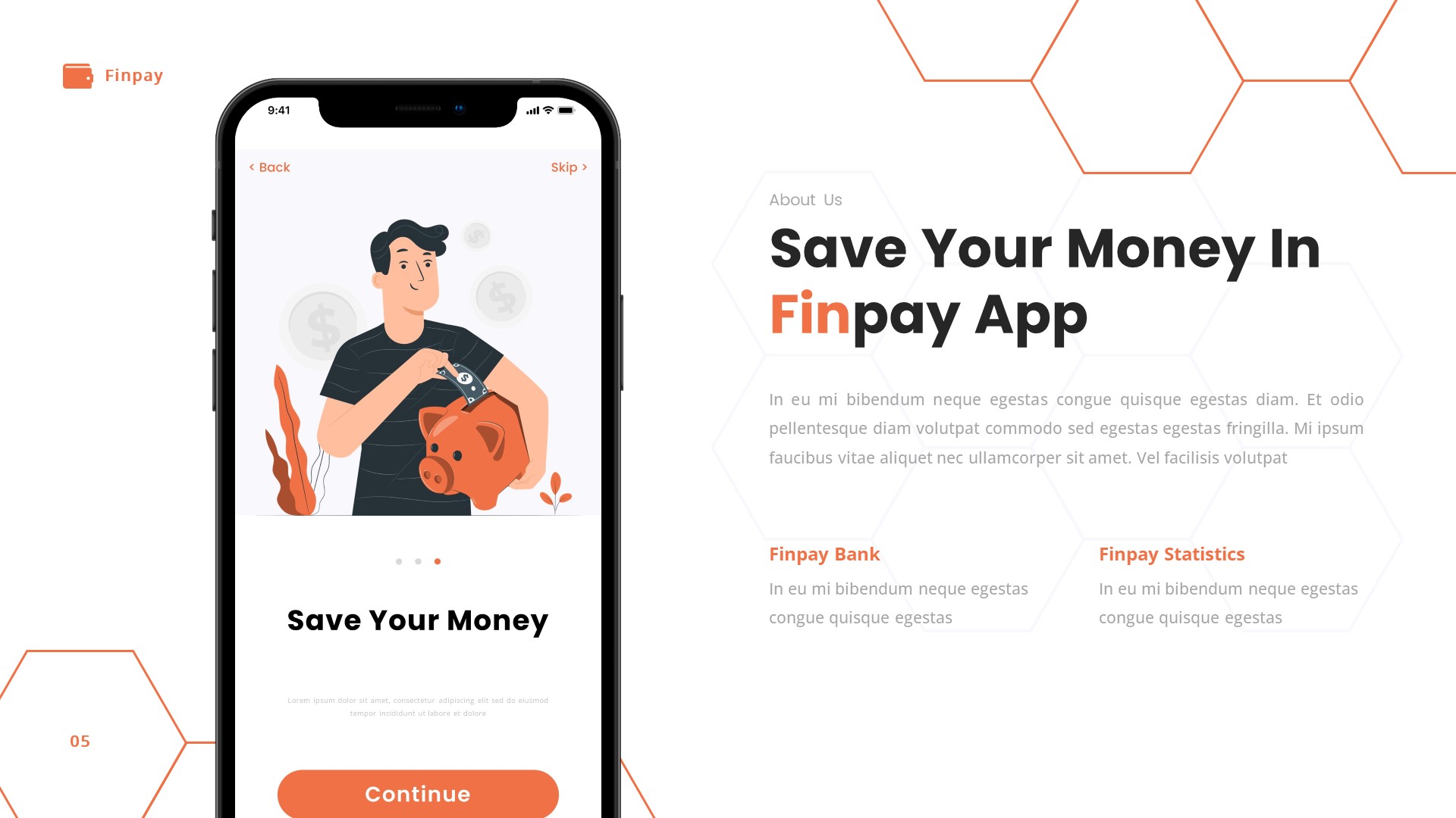 Finpay - Mobile App & SAAS Keynote Template, Presentation Templates