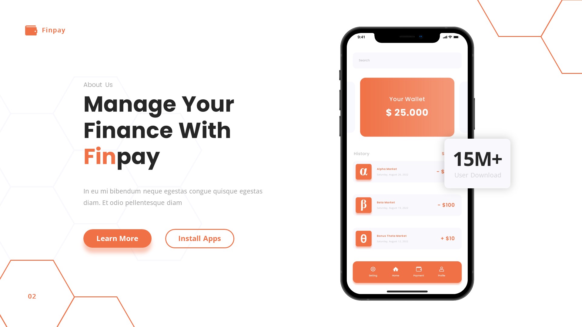 Finpay - Mobile App & SAAS PowerPoint Template by SlideShoot | GraphicRiver