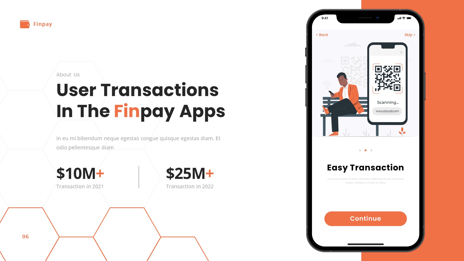 Finpay - Mobile App & SAAS PowerPoint Template, Presentation Templates