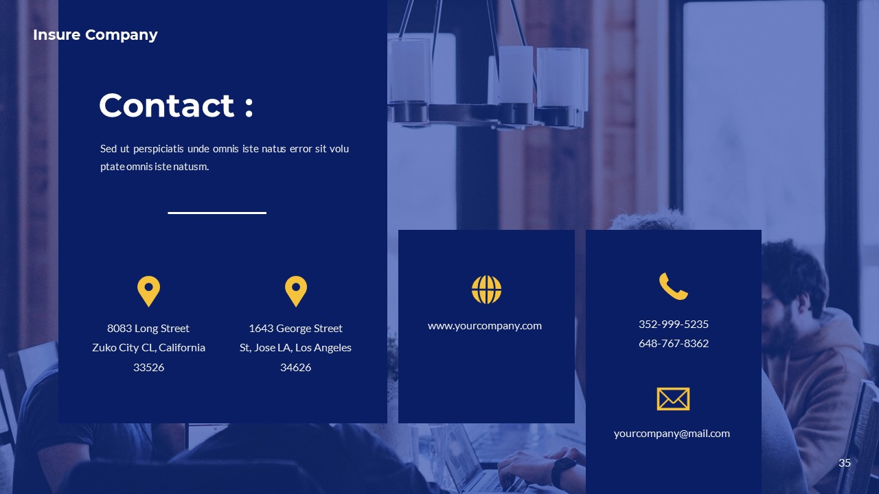 INSURE - Corporate Business Presentation Powerpoint Template ...