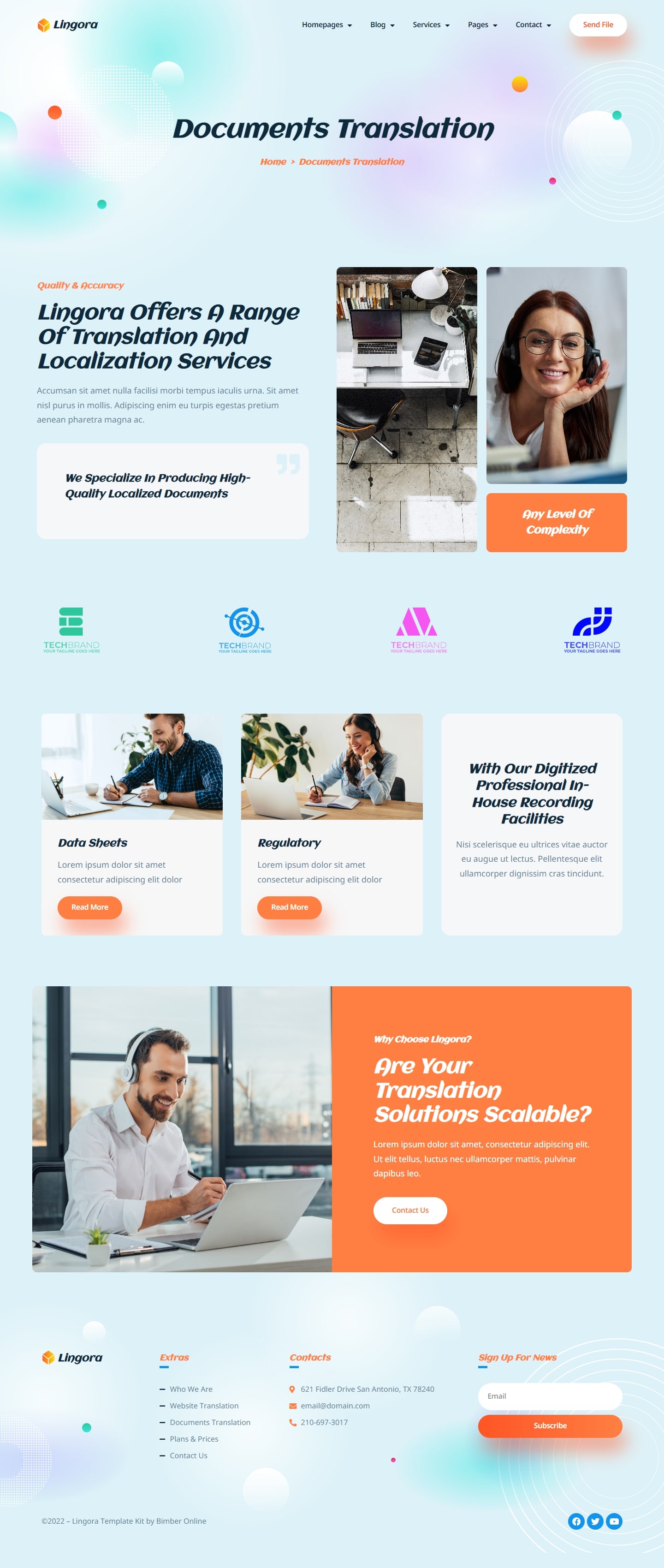Lingora - Online Translation Services Elementor Template Kit by ...