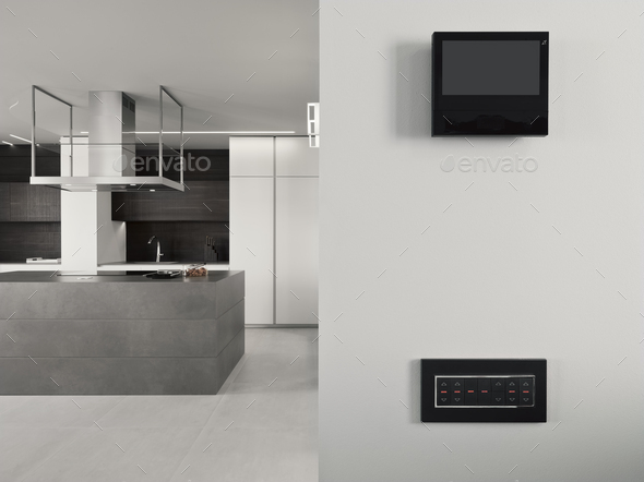 A close-up of the electrical switches to the right of which in the ...