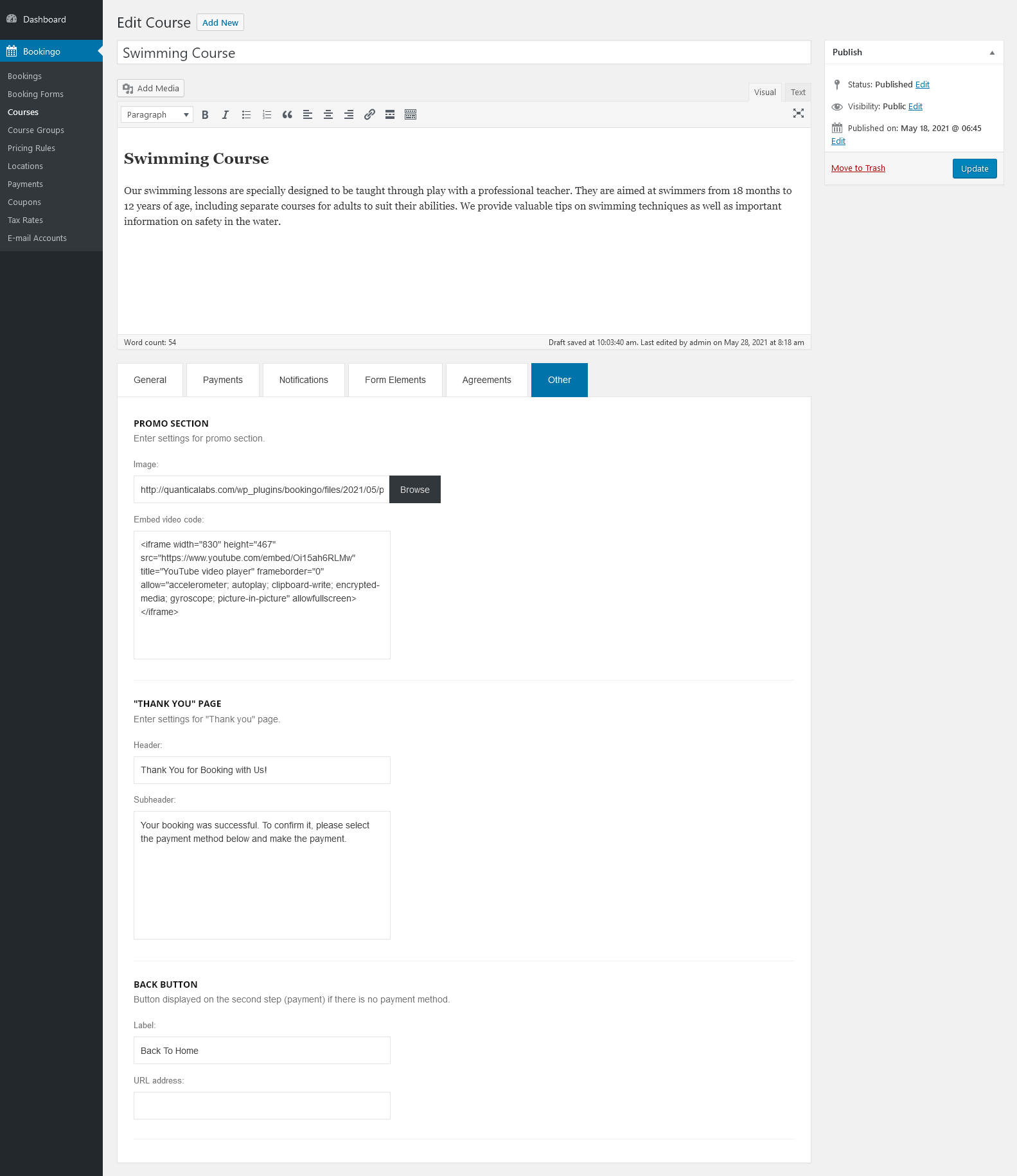 Bookingo - Course Booking System for WordPress by QuanticaLabs | CodeCanyon
