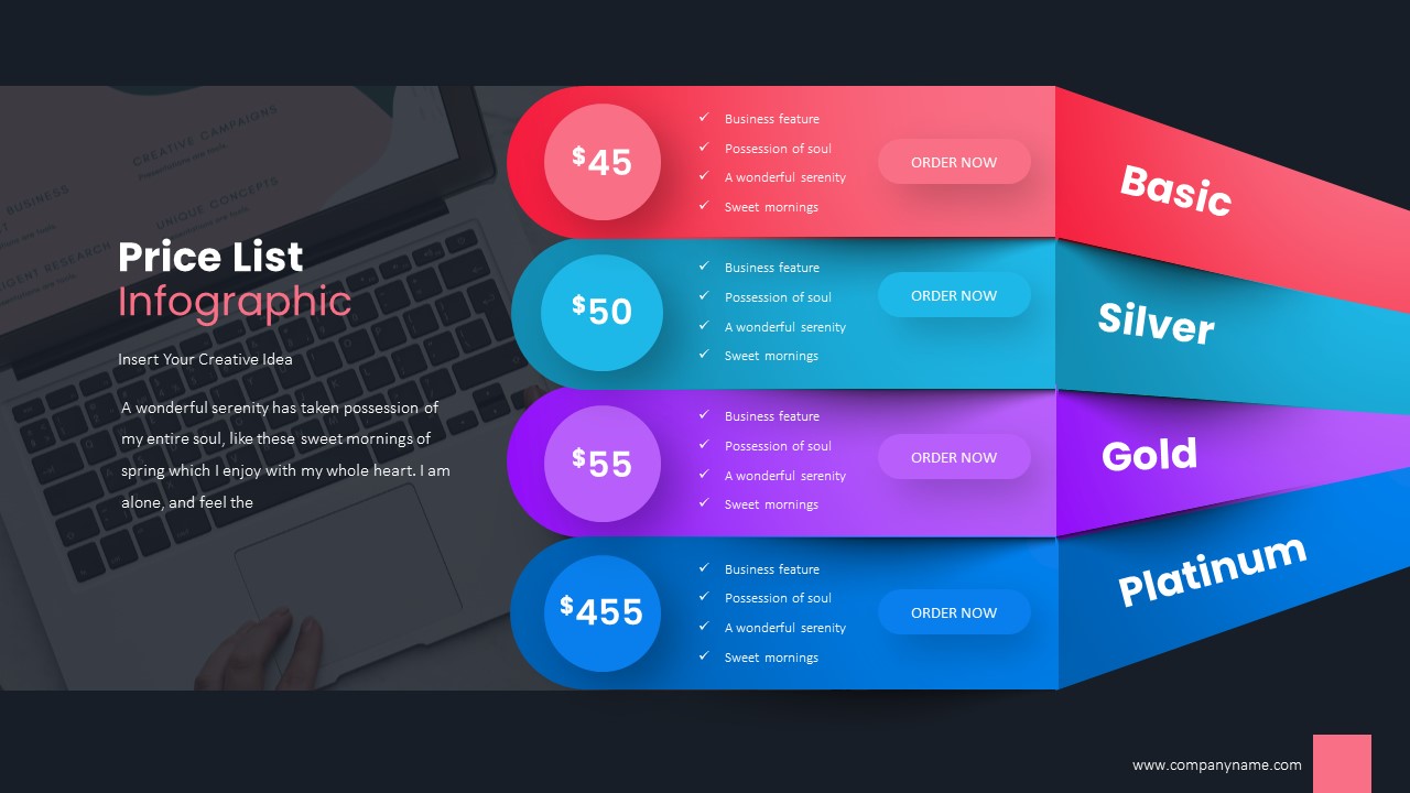 Price Table PowerPoint Templates, Presentation Templates | GraphicRiver