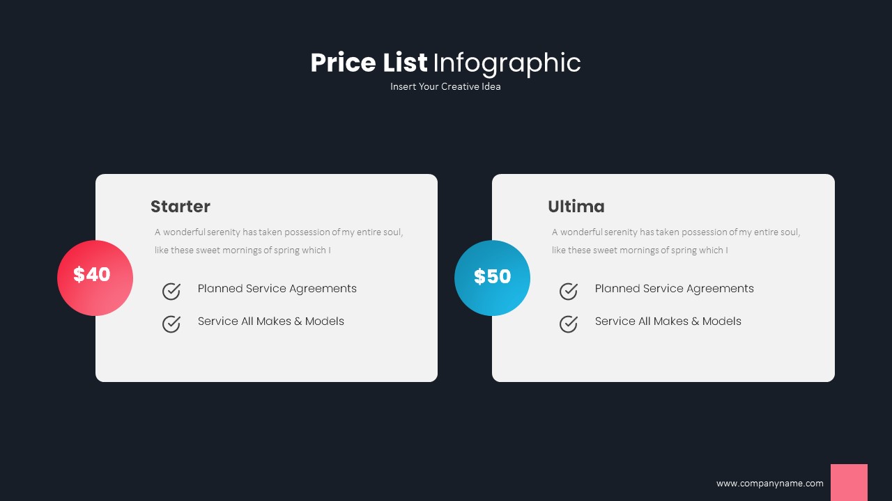 Price Table PowerPoint Templates, Presentation Templates | GraphicRiver