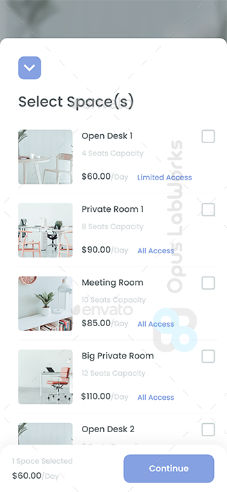 Coworking Space Booking App UI Kit |Event Booking App UI |Office on ...