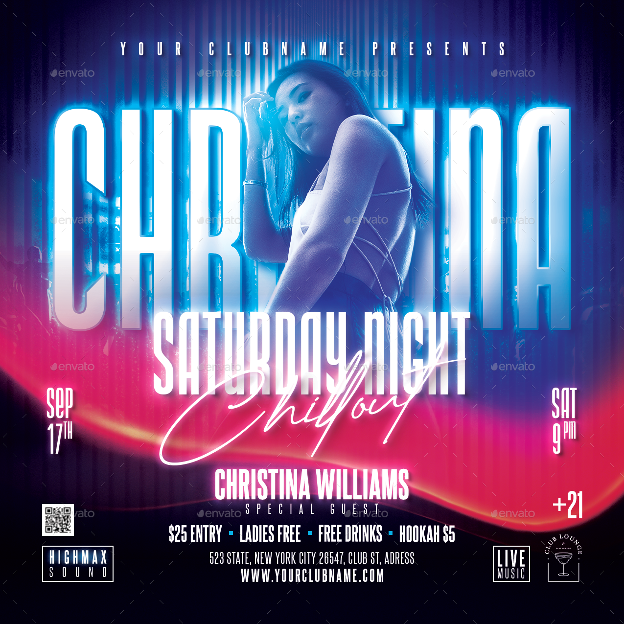 Night Party Flyer, Print Templates | GraphicRiver