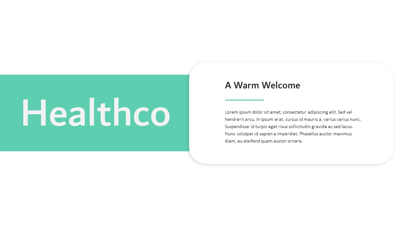 Healthco Medical PowerPoint Presentation Template, Presentation Templates