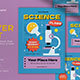 Blue Flat Design Science Class Flyer Set, Print Templates | GraphicRiver