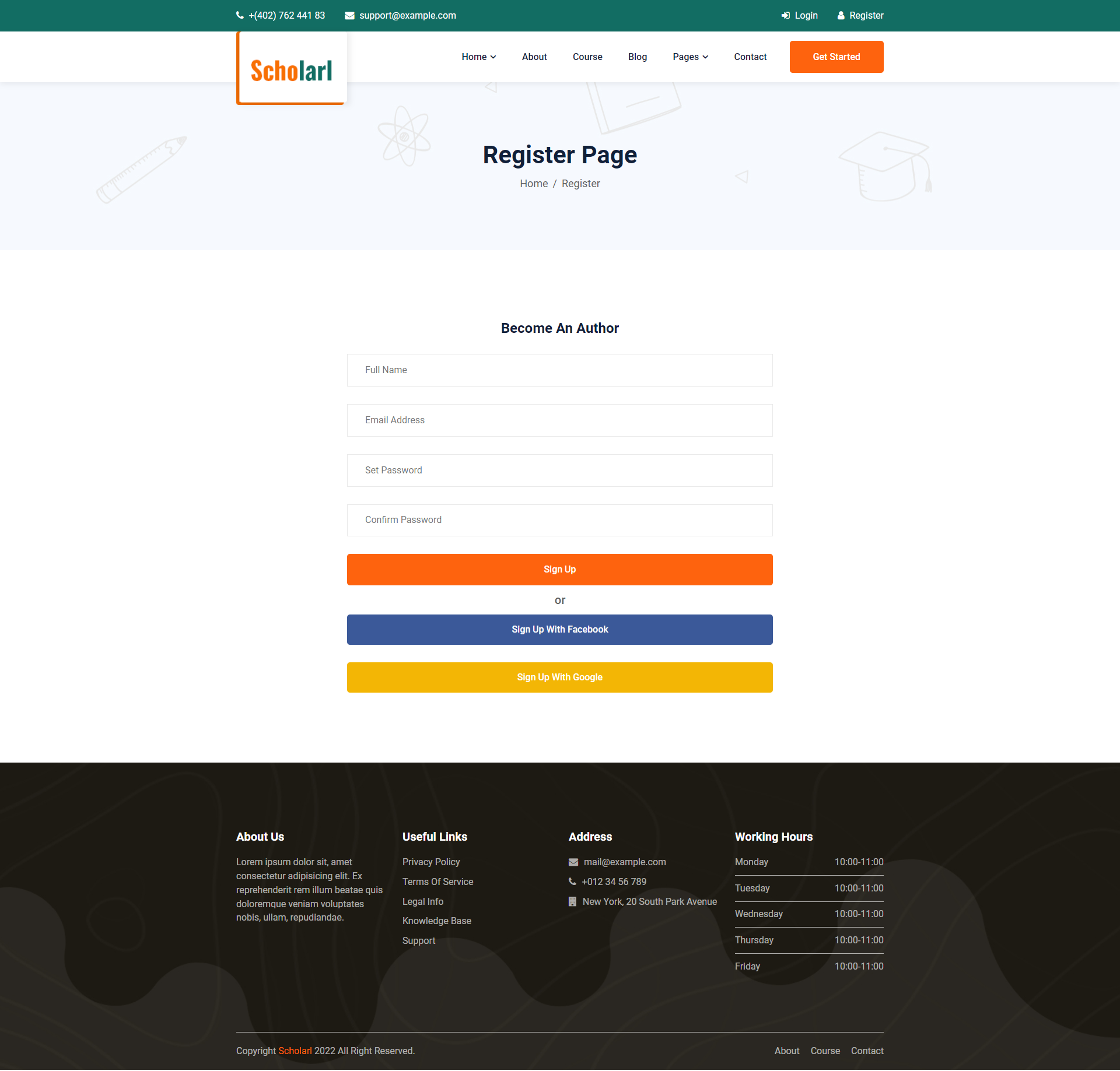 Scholarl - Online Learning Education HTML Template by Codebasket ...