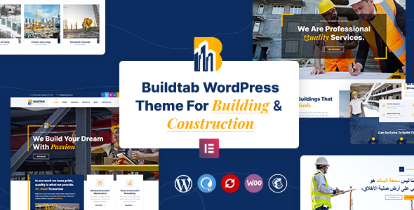 BuildTab - Construction Firm WordPress Theme by ThemetechMount ...